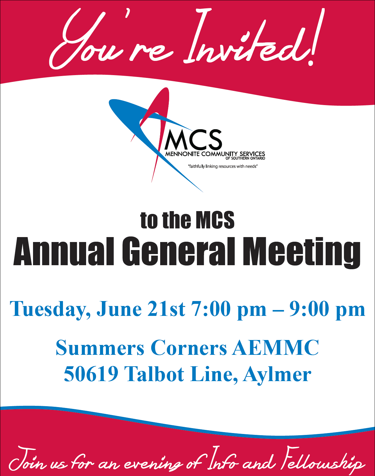 MCS Annual General Meeting June 21, 2016 – Mennonite Community Services ...