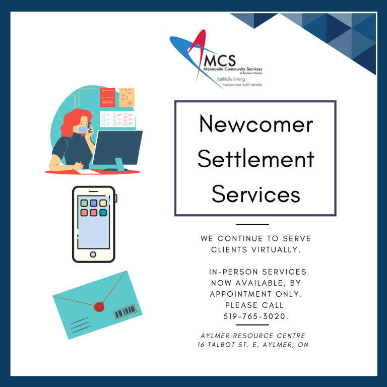 Newcomer Settlement Services Hours – Mennonite Community Services of ...
